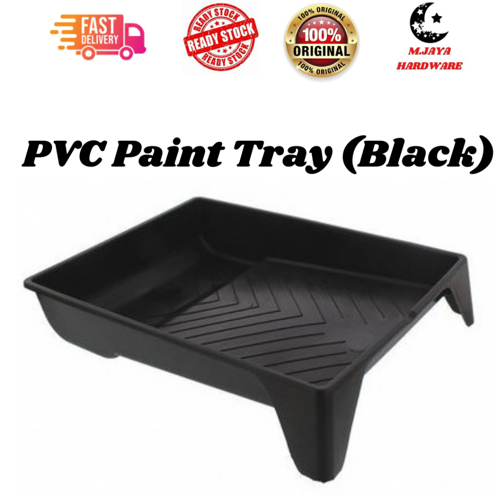 High Quality PVC Paint Tray 9" Paint Roller Tray Berkas Cat | Shopee ...
