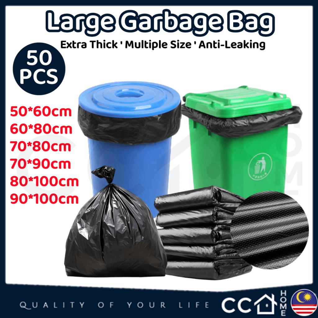 (XXL）Garbage Bag Bag Sampah Besar Rubbish Bag Greenmate Beg Sampah ...
