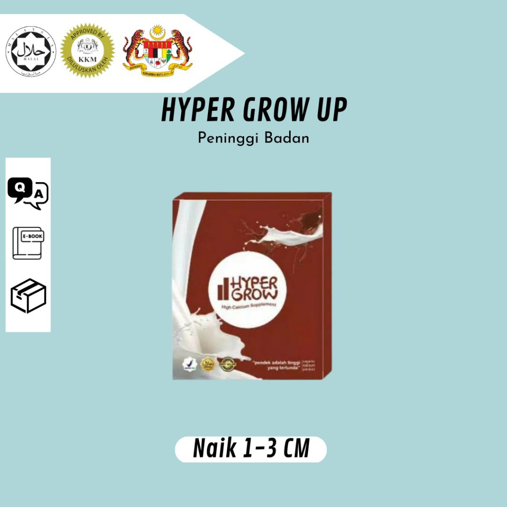 SUPER HYPER GROW UP SUSU UBAT PENINGGI TINGGI BADAN ORIGINAL LULUS KKM ...