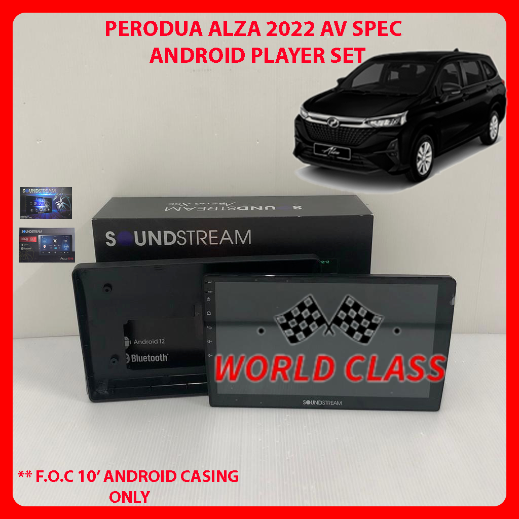 PERODUA ALZA 2022 (AV SPEC) 10" SOUNDSTREAM ANDROID IPS PLAYER FULL HD ...