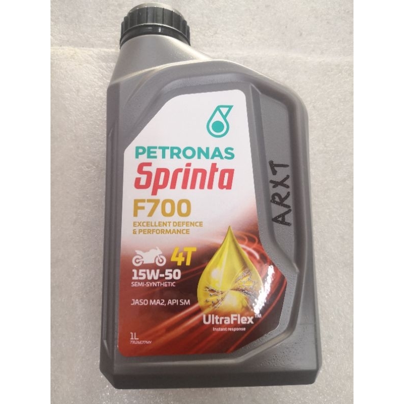 PETRONAS SPRINTA F700 15W50 4T OIL 100%ORIGINAL(SEMI SYNTHETIC BASE ...