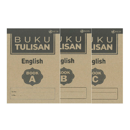[NUSAMAS] BUKU TULISAN ENGLISH BOOK A, B & C | Shopee Malaysia