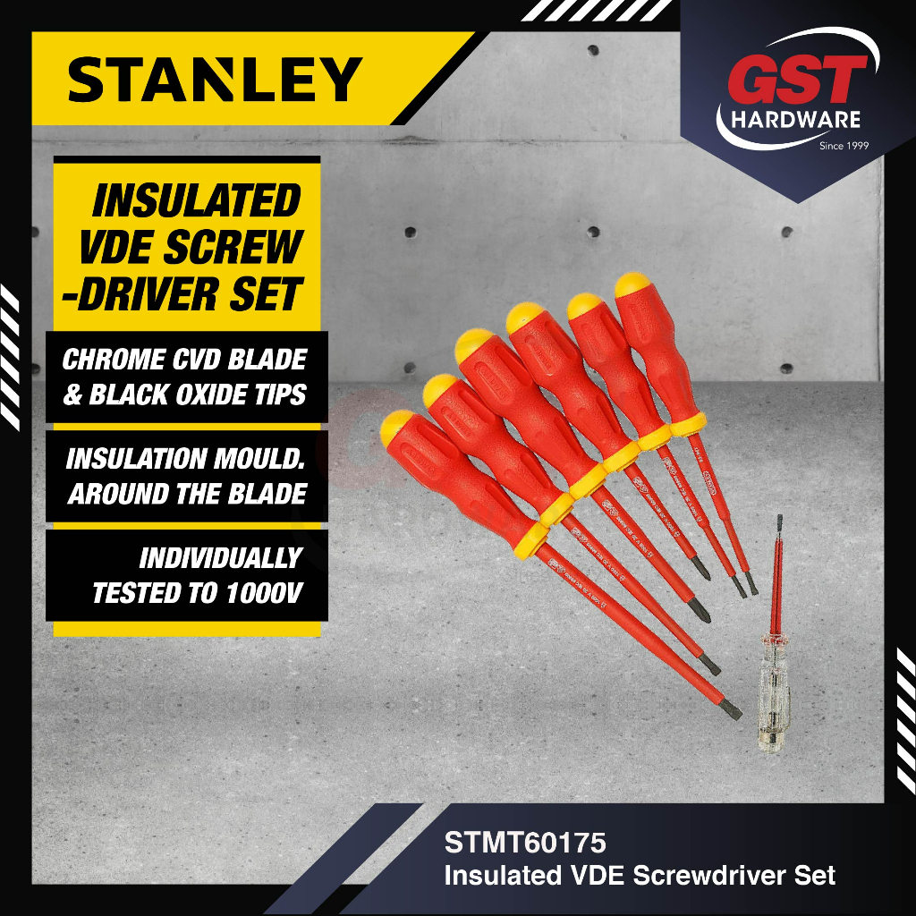 Stanley 6 Pcs Insulated VDE Screwdriver Set STMT60175 Insulated ...