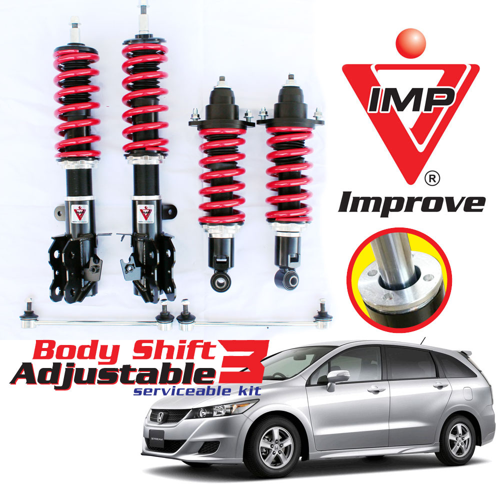 ADJUSTABLE Honda Stream RN6 '08 Hi Lo Bodyshift Serviceable Absorber ...