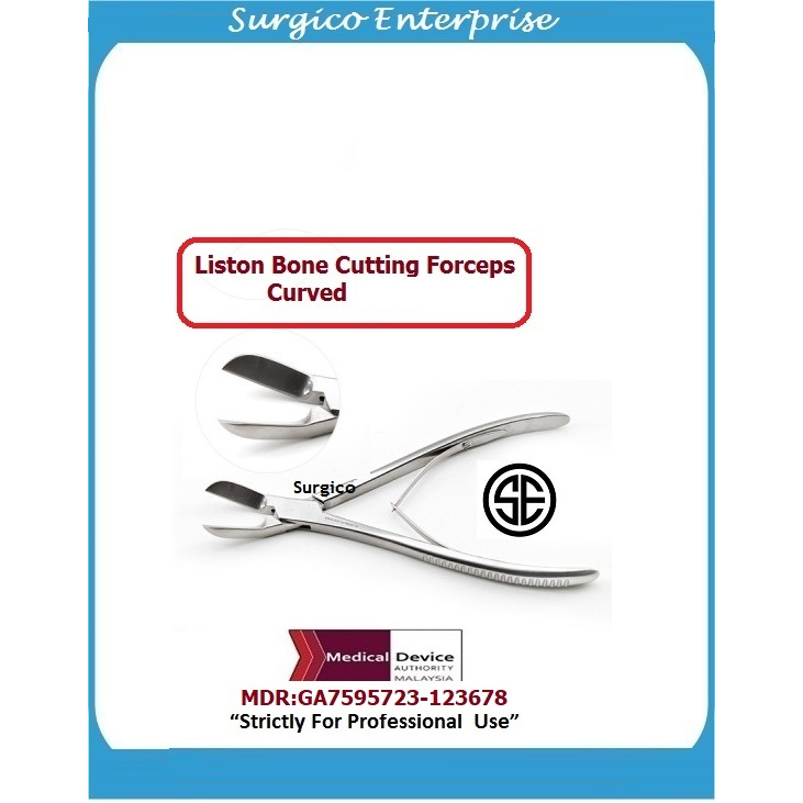 LISTON BONE CUTTER CURVED 17CM FORCEPS SURGICAL INSTRUMENTS | Shopee ...