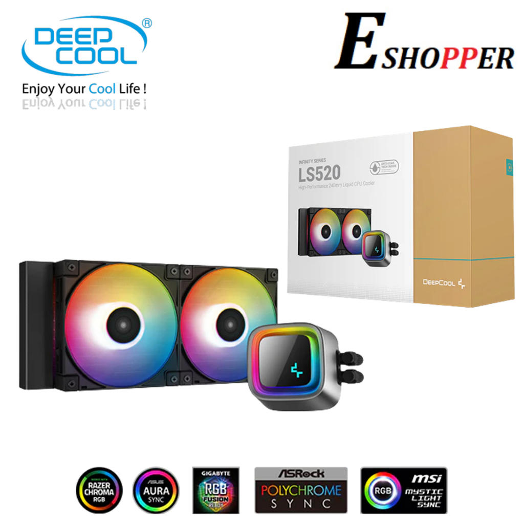 DEEPCOOL INFINITY SERIES LS520 HIGH-PERFORMANCE 240MM CPU LIQUID COOLER ...