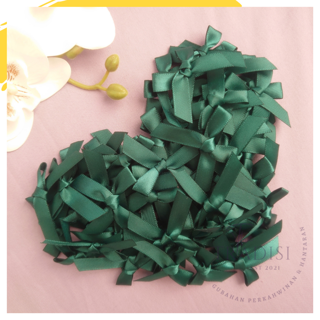 RIBBON MINI UNTUK GOODIES HANTARAN 4CM X 2CM (50PCS) | Shopee Malaysia