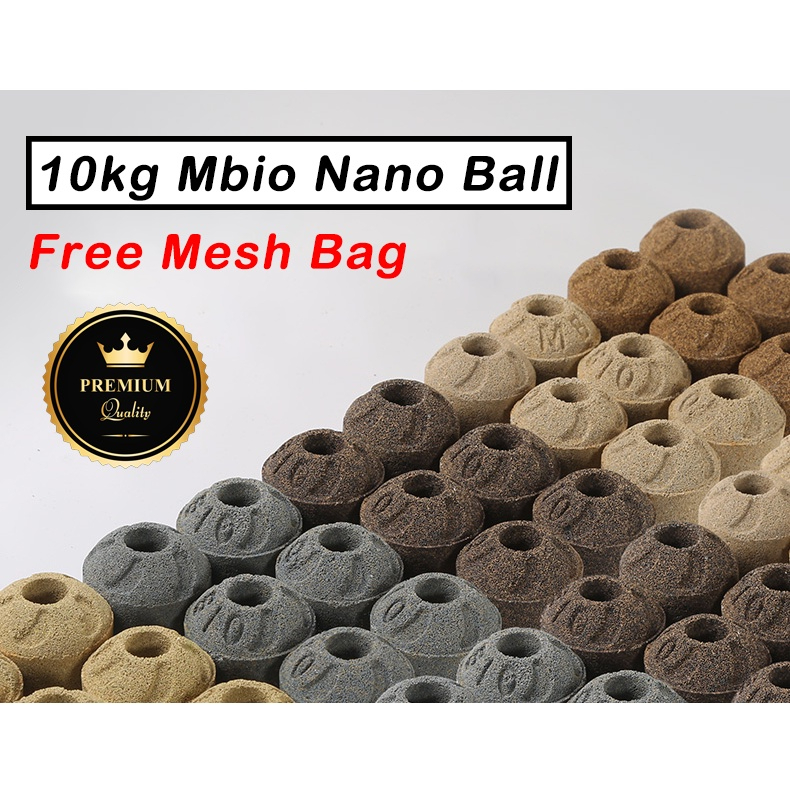 MBIO Nano Bio Ball Filter media Aquarium latest material [Ready Stock ...