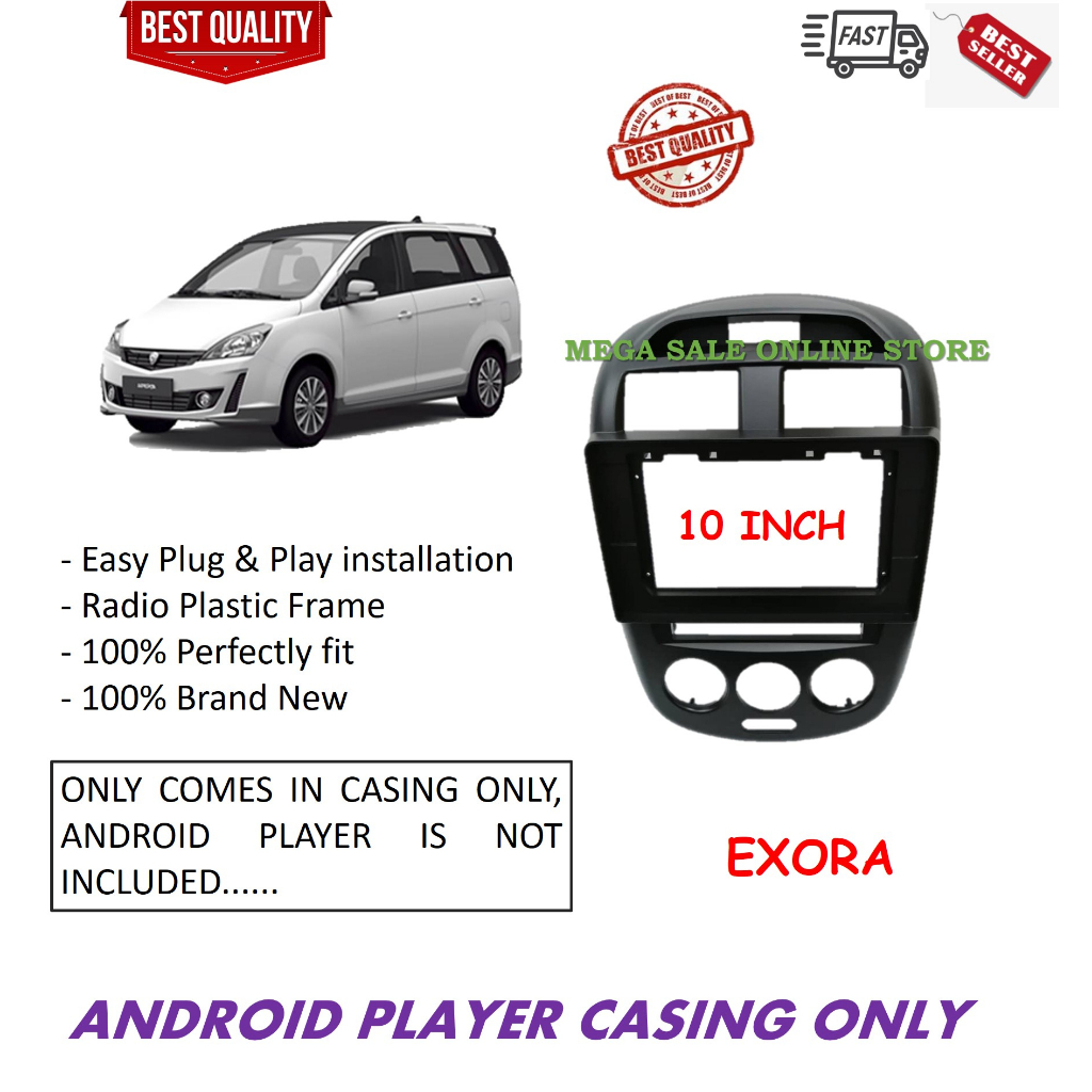 PROTON EXORA OLD 10 INCH ANDROID PLAYER CASING | Shopee Malaysia