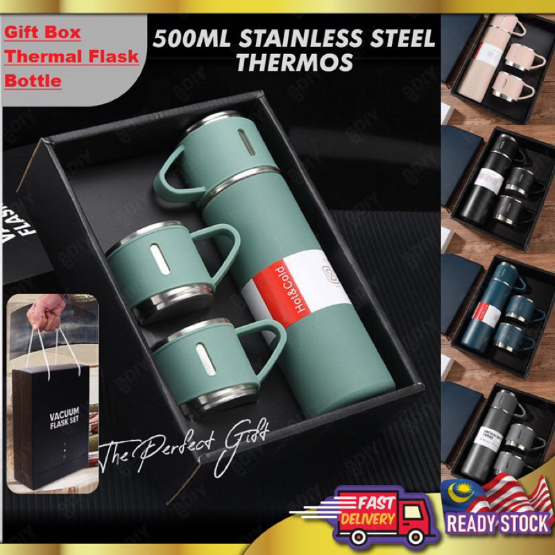 500ml stainless steel thermos flask set/picnic set/thermos set/flask ...