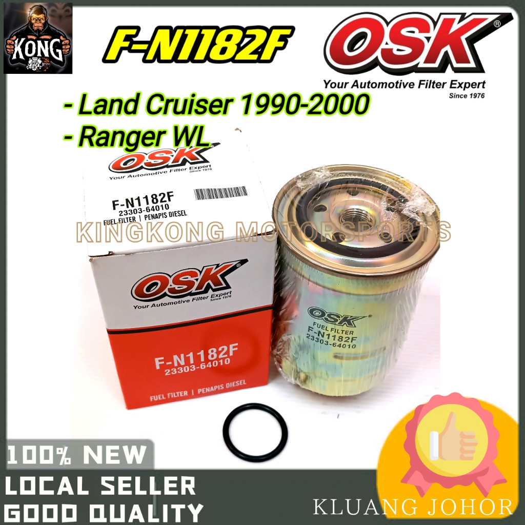 OSK FUEL FILTER PENAPIS DIESEL F-N1182F TOYOTA HILUX LN65 LN106 LN165 ...
