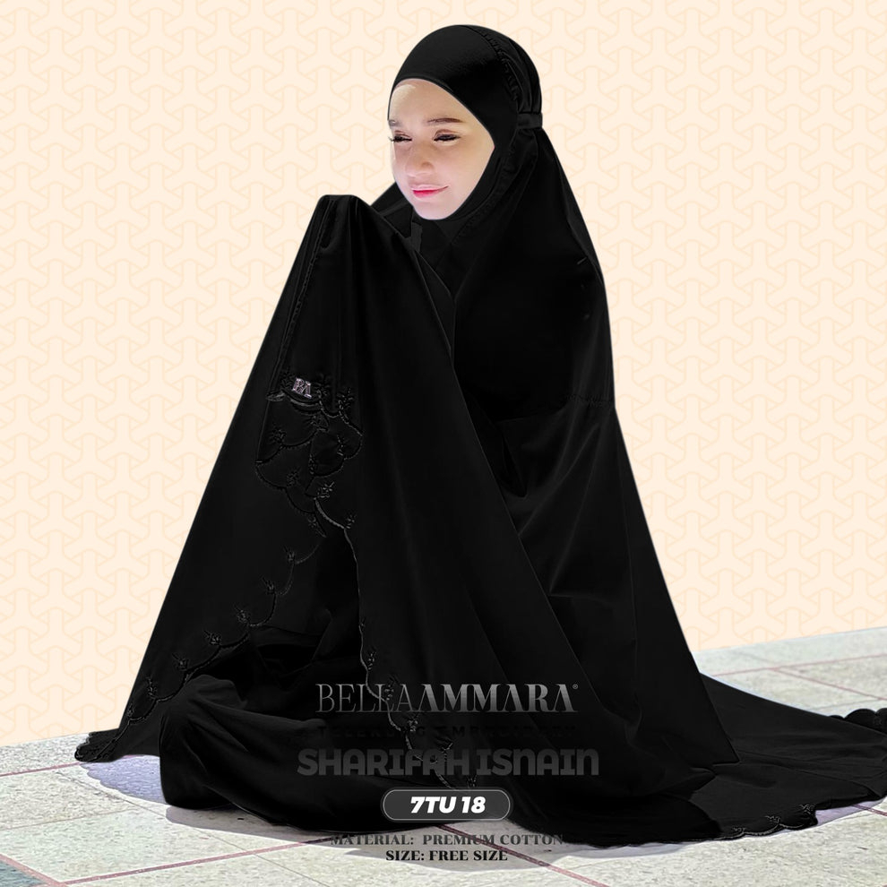 🔥Ready Stock 🔥 Telekung Bella Ammara Embroidery Sharifah Isnain 7tu ...