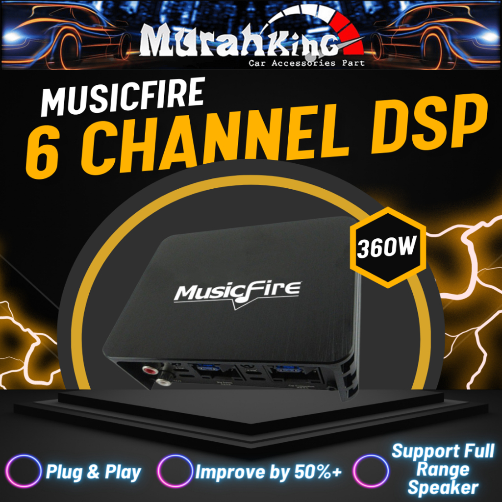 MUSICFIRE DSP PLUG & PLAY OEM ANDROID PLAYER 6 CH 4 CH DSP AMPLIFIER ...