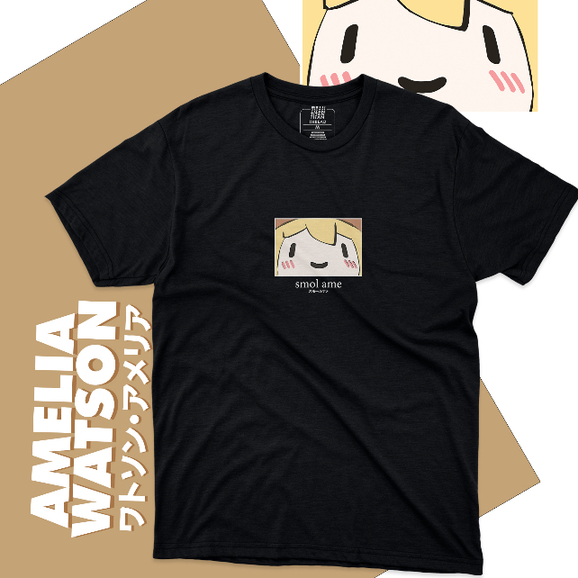 AMELIA WATSON t shirt hololive vtuber | Shopee Malaysia