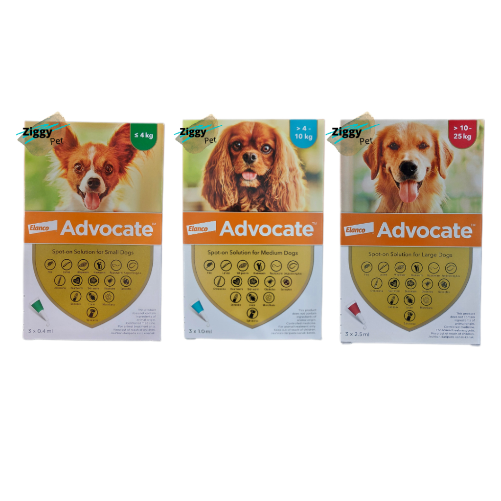 Elanco Advocate for Dogs (3 tubes per box) | Shopee Malaysia