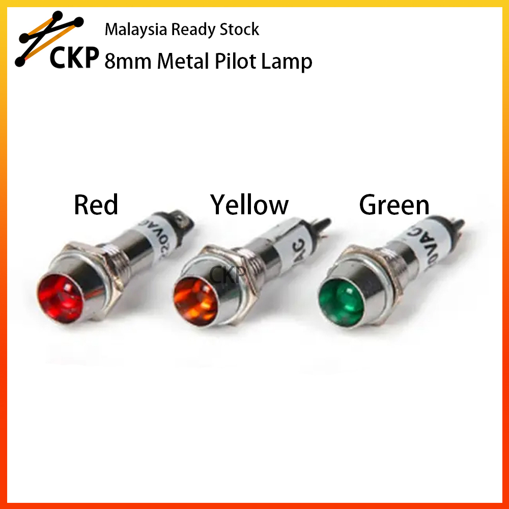 XD8-1 Metal LED metal 8mm Pilot Lamp LED Indicator Metal Indicator ...