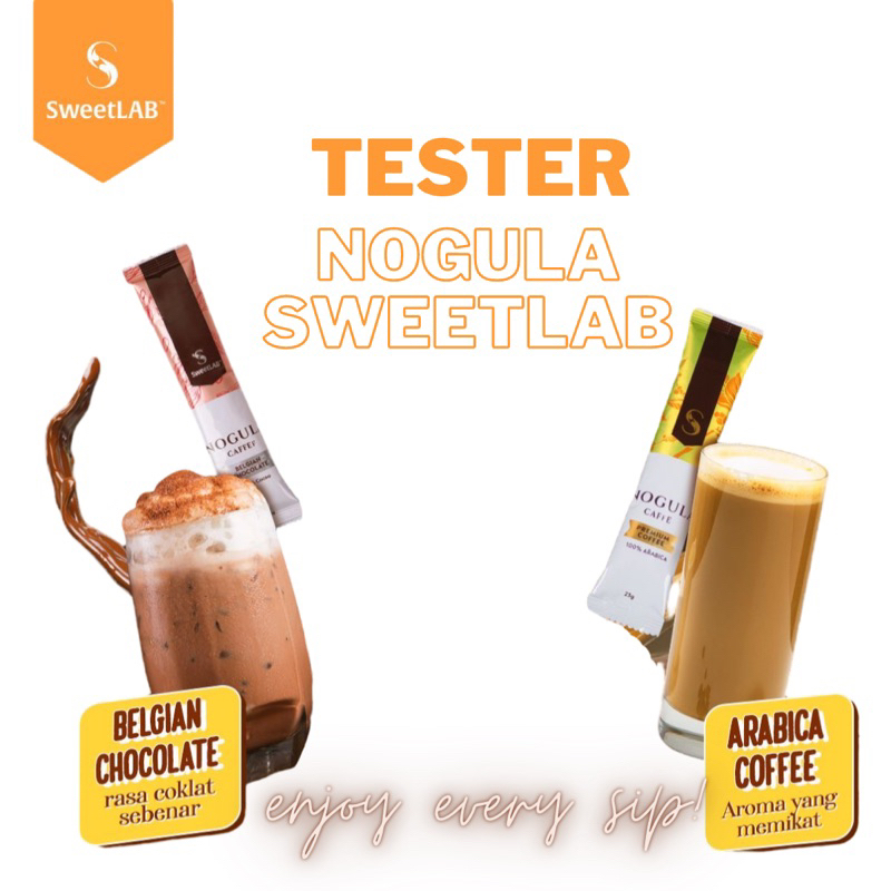 TESTER Nogula Sweetlab Caffe & Belgian Chocolate | Shopee Malaysia