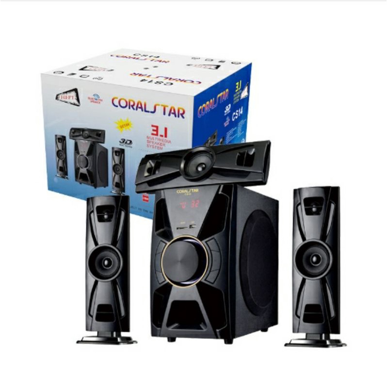CORALSTAR 3.1 X-BASS CS9&cs10, HIFI MULTIMEDIA SPEAKER SYSTEM | Shopee Malaysia