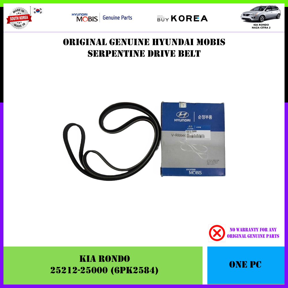 (RD-3) Kia Rondo Genuine Hyundai Mobis Drive Belt (25212-25000 ...