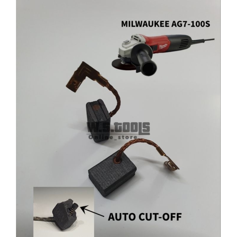 CARBON BRUSH(Auto Cut-Off) FOR MILWAUKEE AG7 (Local) | Shopee Malaysia