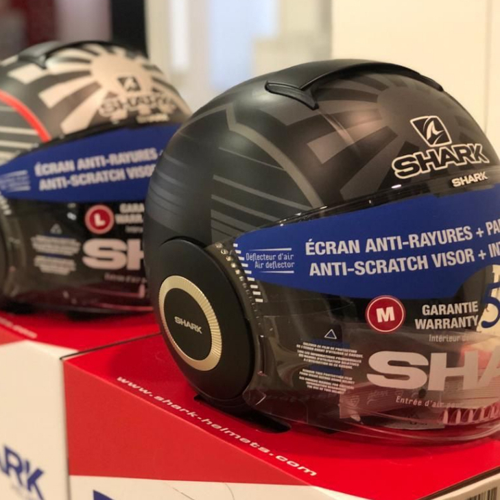 Shark Nano Johann Zarco Edition Matt Black Shark Open Face Helmets ...