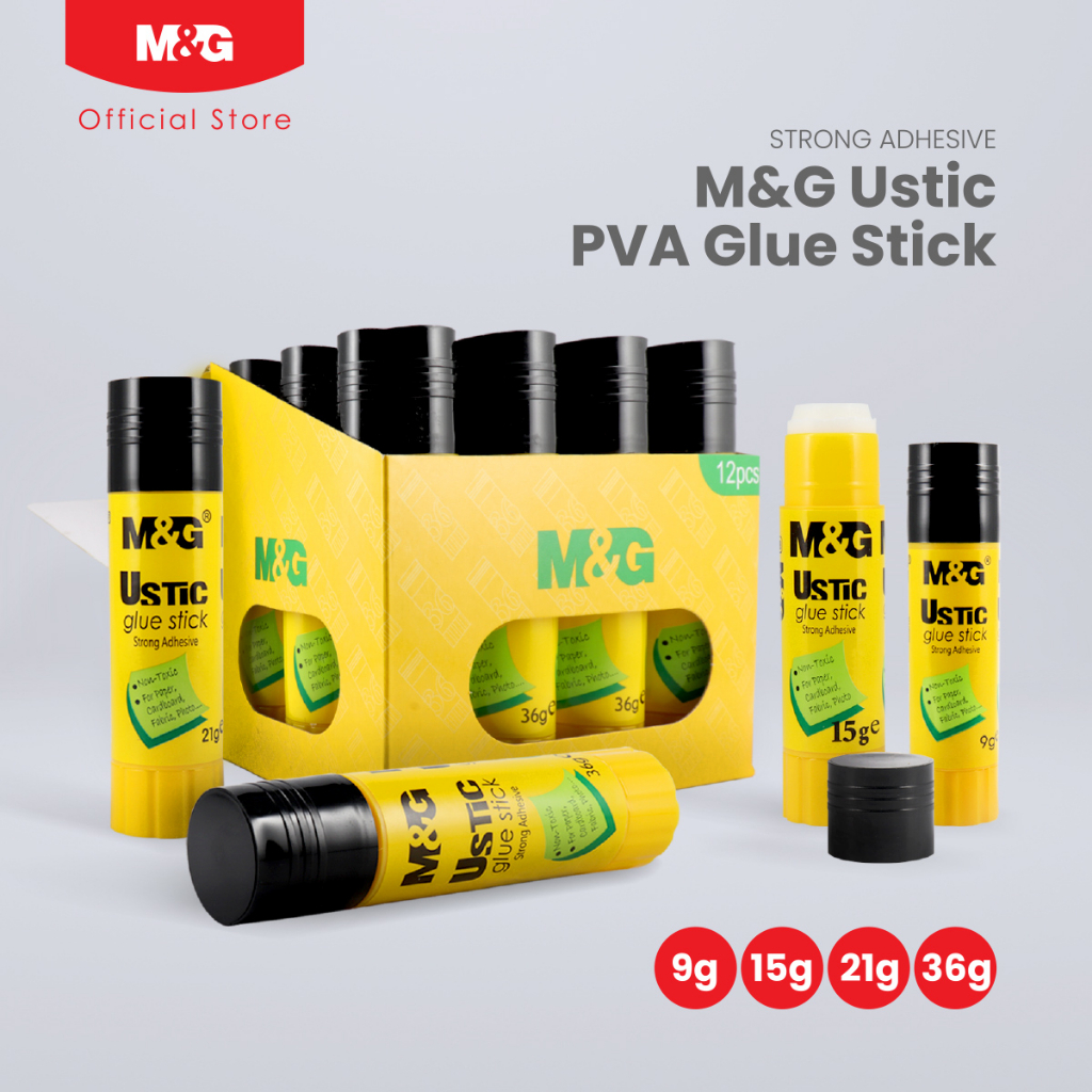 M&G USTIC Lem Stik – Untuk Sekolah, Kerajinan & Pejabat | Glue Stick ...