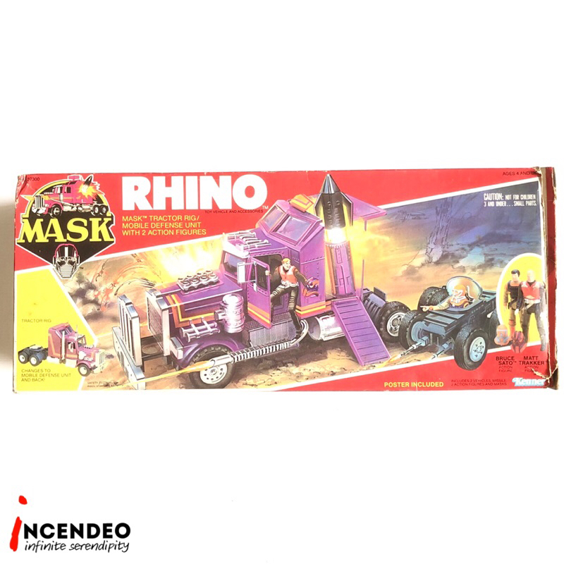 Vintage Rare Kenner MASK Rhino Action Toy (1985) | Shopee Malaysia