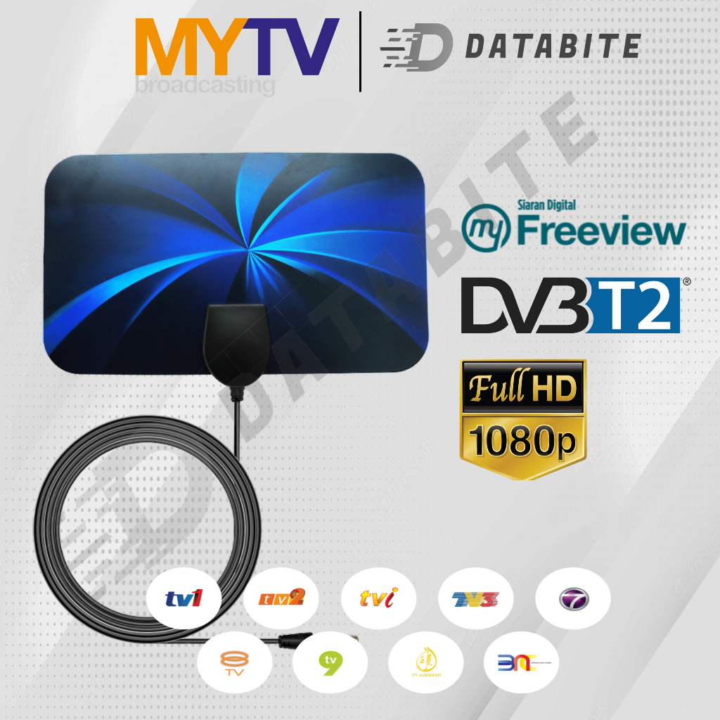 MyTv Antenna New Design Wave myFreeView Indoor Antena MyTv Decoder Full ...
