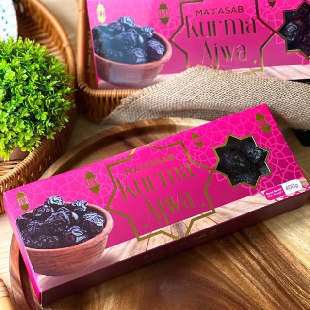 Kurma Ajwa Madinah Mamasab Premium New Box Design - 400g | Shopee Malaysia