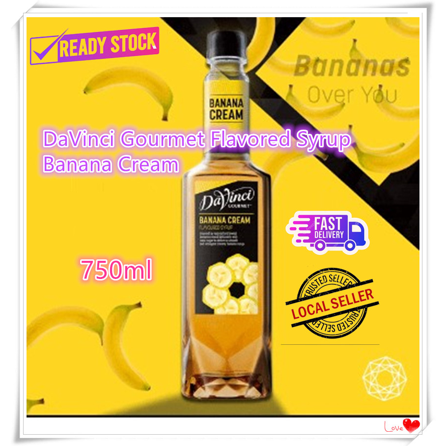 Free Gift Banana Cream Syrup 750ml DaVinci Gourmet Flavored Syrup ...