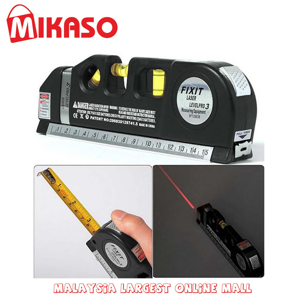 FIXIT MIKASO Laser Level Pro 3 Multifunctional Measurement Tools ...