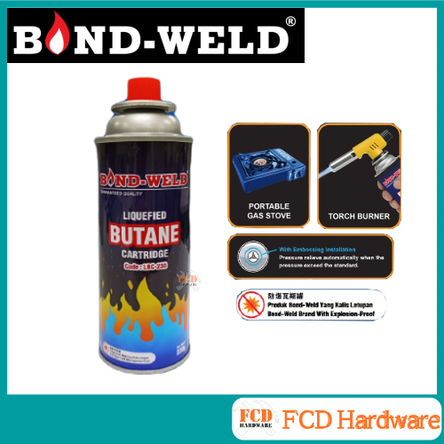 BOND WELD Liquefied Butane Gas Cartridge Gas Bottle Gas Torch Gas Tin ...