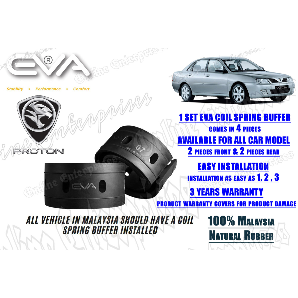 EVA Coil Spring Buffer PROTON WIRA 1.6 & WAJA Cushion Buffer Spring ...