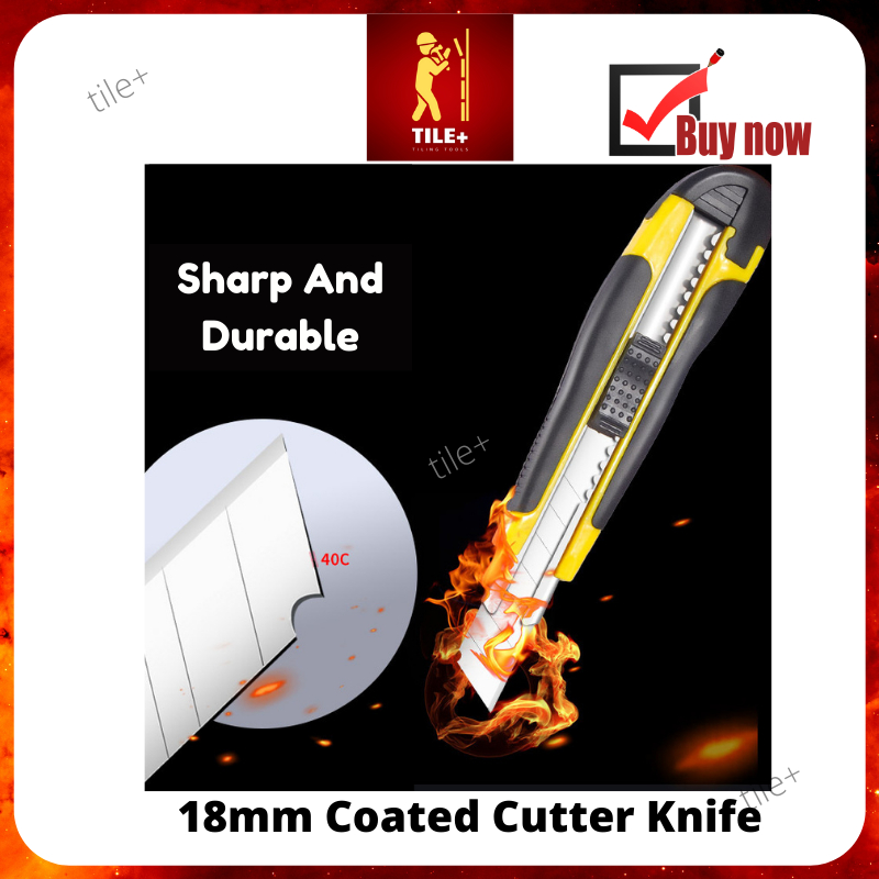 Tile+ 18mm Cutter Blade SK5 Office DIY Construction Home School Potong ...