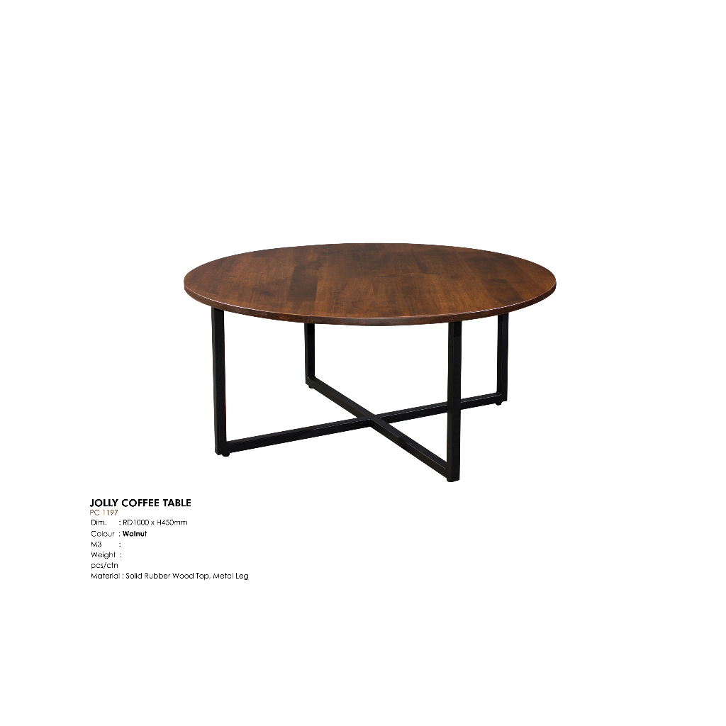 JOLLY Coffee Table/ Solid Wood Coffee Table | Shopee Malaysia