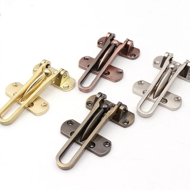 SN / AC / Gold Security Room Door Guard Buckle Hold Lock Hotel Hostel ...
