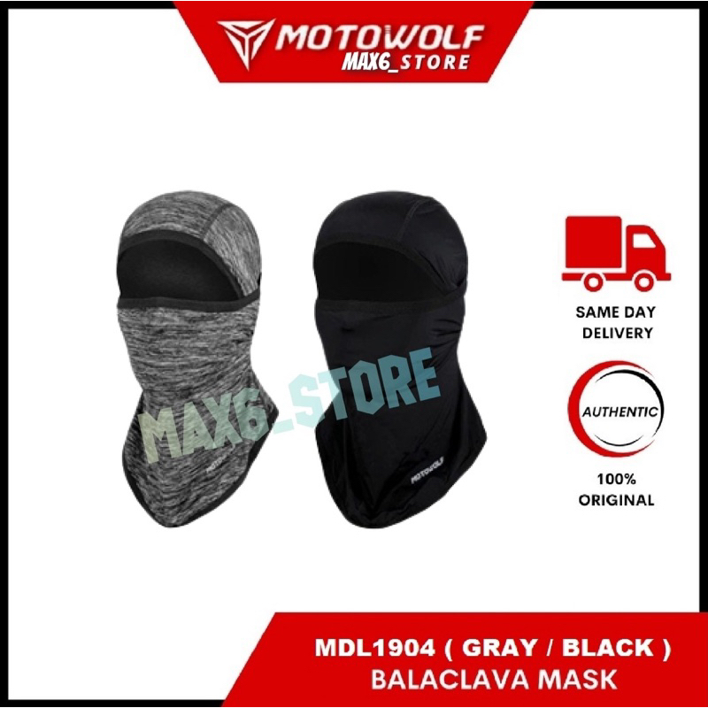 MOTOWOLF MDL1904 Balaclava Mask Headgear Scarf Sarung Kepala Ice Cool ...