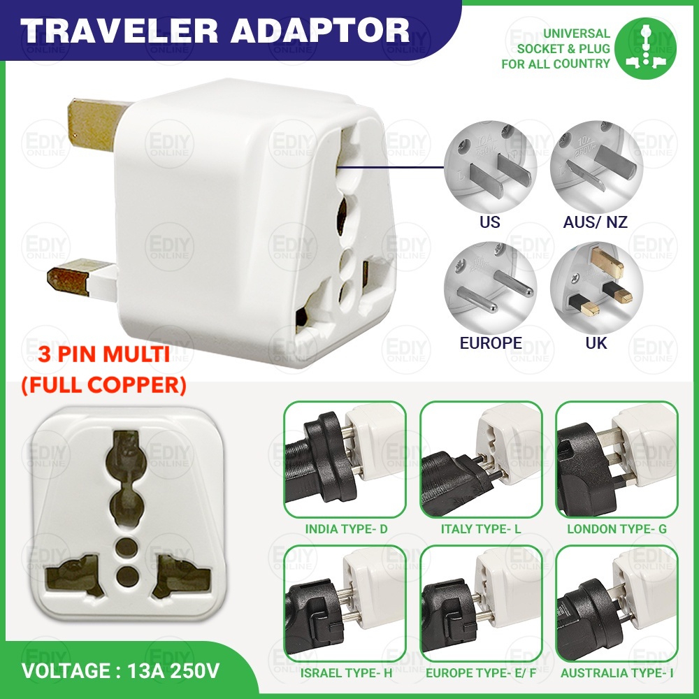 3 WAY ADAPTOR ADAPTER SWITCH USB SOCKET OUTLET PLUG EXTENSION WALL ...