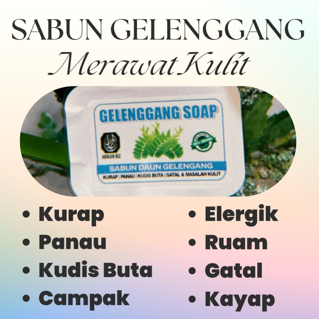 SABUN KAYAP SABUN DAUN GELENGGANG SOAP SABUN RUAM SABUN KECILKAN PORI ...