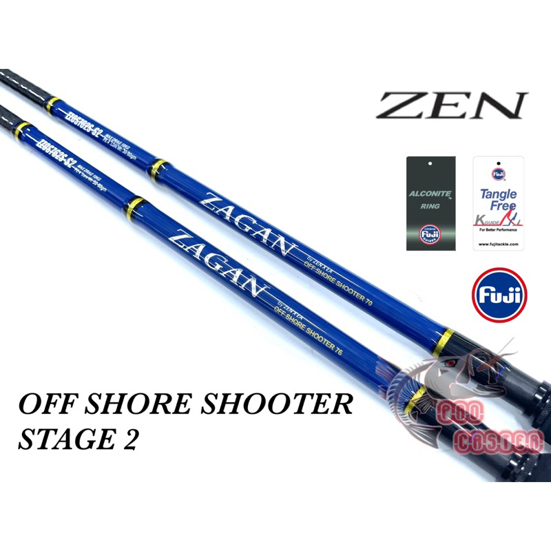 ZEN ZAGAN OFFSHORE SHOOTER STAGE 2 ZZOS702S ZZOS762S SPINNING pe4 ...