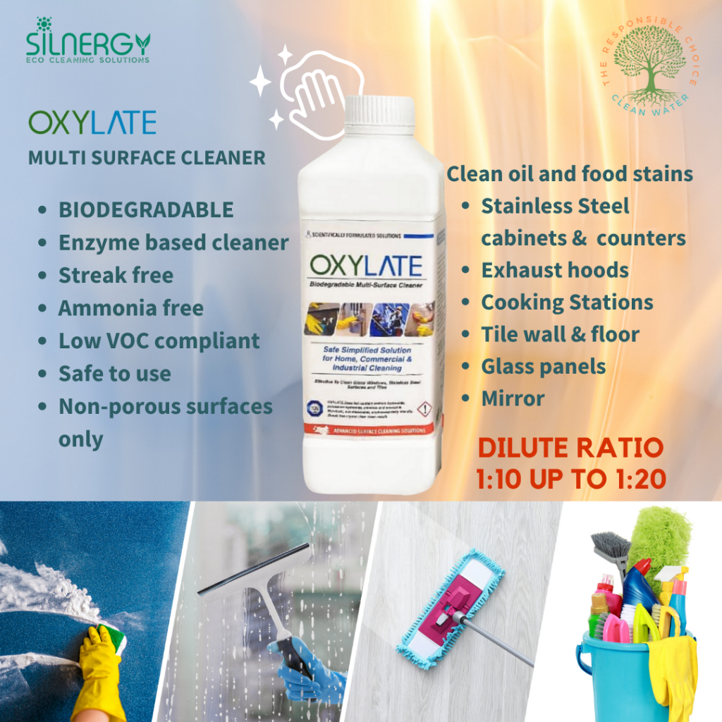 OXYLATE 1L Biodegradable Multi Surface Cleaner (Home & Office Use ...