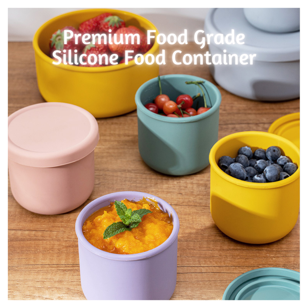 Curami Home Premium Silicone Container Bekas Makanan Sekolah & Meal ...