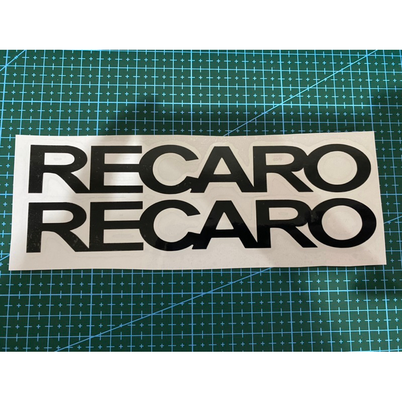 sticker Recaro white black | Shopee Malaysia