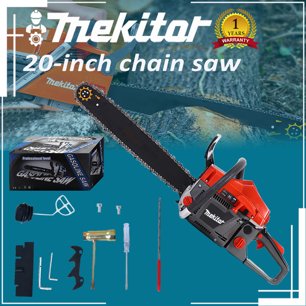 Mekitor mesin tebang pokok chainsaw heavy duty gasoline engine 58cc ...