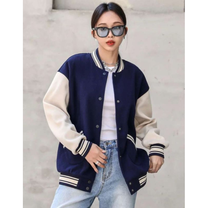 Baseball Jacket Style Bomber Jacket street Fashion | Shopee Malaysia