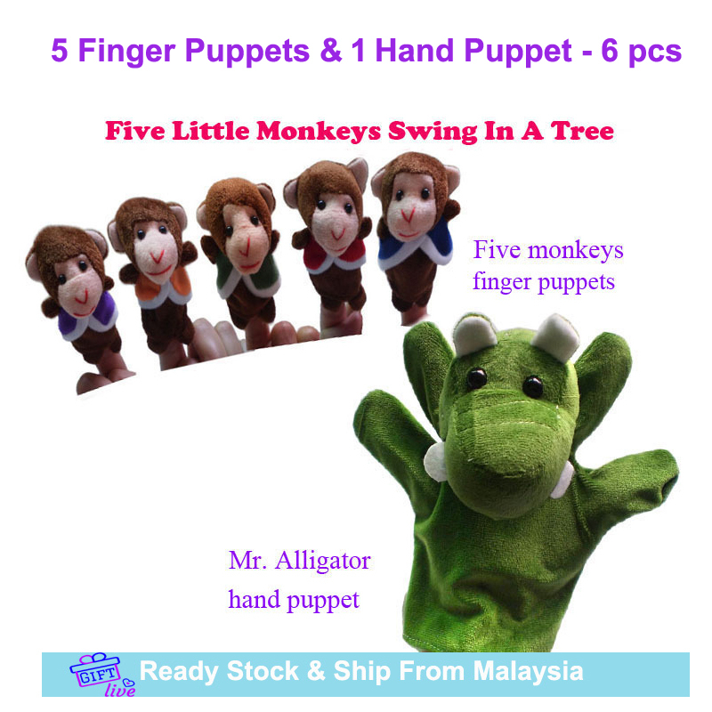 Story Finger Puppet Set Fairy Tale Finger Toys Plush Soft Puppet Little ...