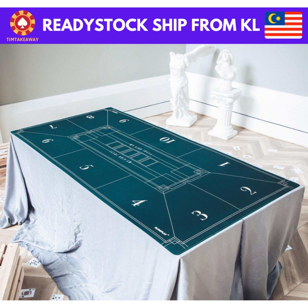 SLOWPLAY Nash Series Texas Holdem Ultra Waterproof Table Poker Mat ...