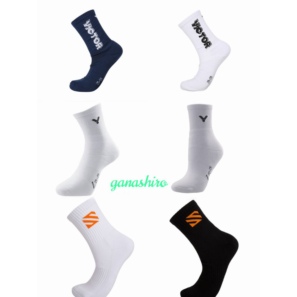 VICTOR Badminton Socks SK190A White Only Sport Sock 25-28cm | Shopee ...