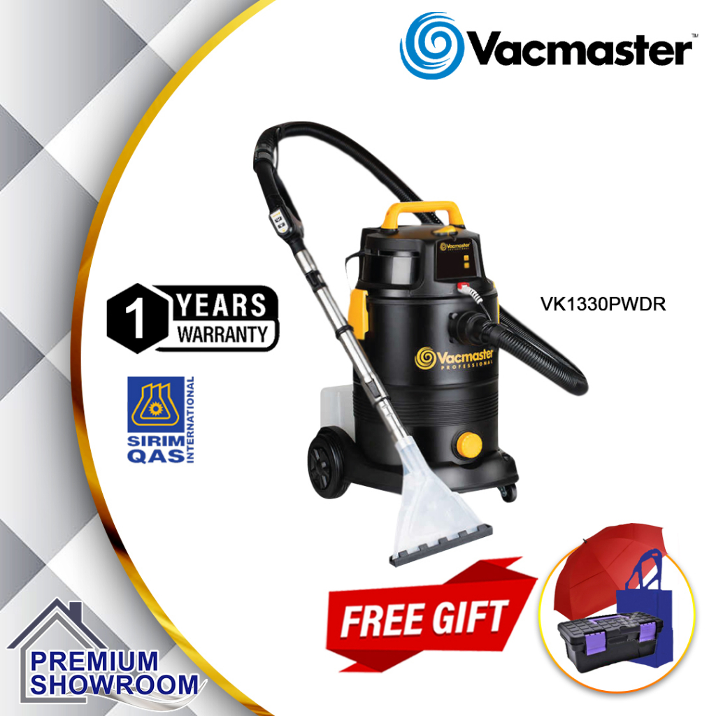VACMASTER Industrial Grade 30L 3 IN 1 WET & DRY VACUUM Spray Extraction ...
