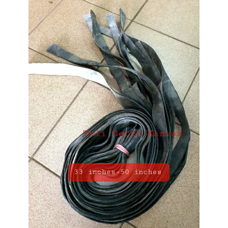 Tali Getah Kanvas Lori Siap Potong (12pcs/1set)Di potong dari tube ...